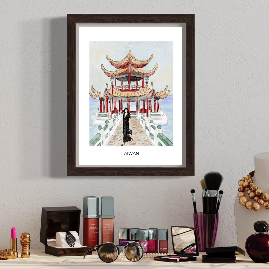 Travel Art Print - Taiwan | Nina Maric Illustrations